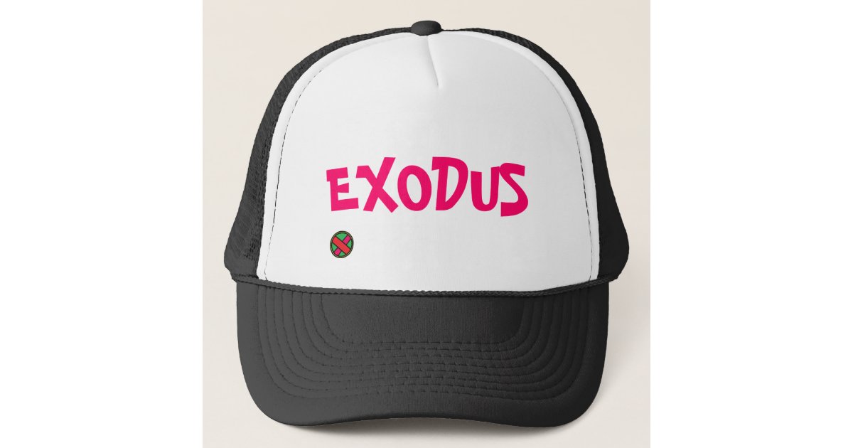 Exodus logo, EXODUS Trucker Hat | Zazzle