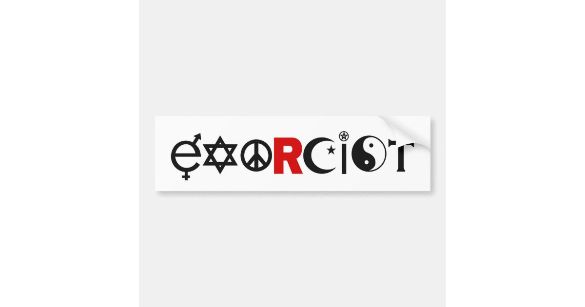 Exorcist Bumper Sticker | Zazzle