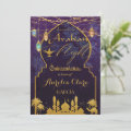 Exotic Arabian Night Lanterns Aladdin Quinceañera Invitation | Zazzle