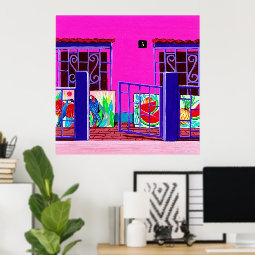 Exotic Artist House Glimpse Poster | Zazzle