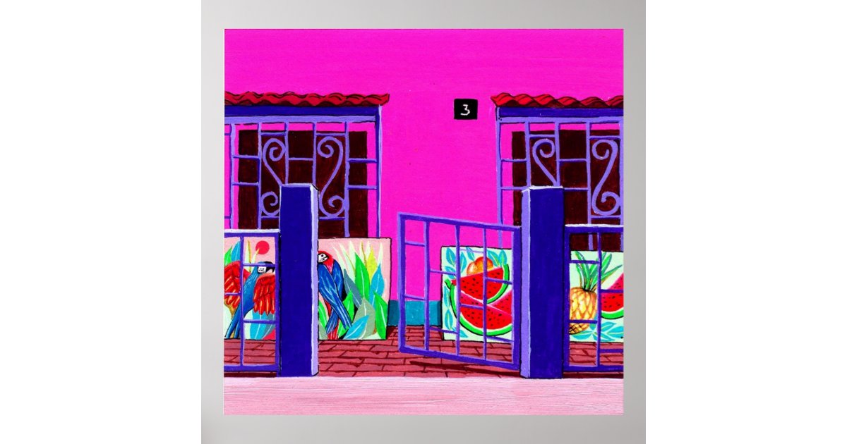 Exotic Artist House Glimpse Poster | Zazzle