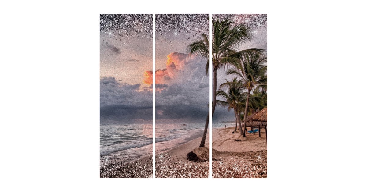Exotic Beach Triptych | Zazzle