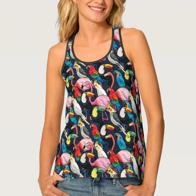 Exotic birds tank top | Zazzle