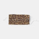 Exotic Faux Leopard Fur Print Adult Cloth Face Mask | Zazzle