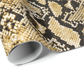 Exotic Gold Python Snakeskin Wrapping Paper | Zazzle