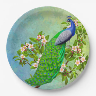 Peacock Plates | Zazzle