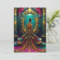 Exotic Quinceanera 15th Birthday Teal Gold Magical Invitation | Zazzle