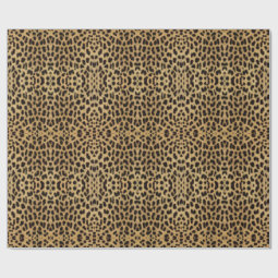 Exotic Spotted Leopard Animal Print Wrapping Paper | Zazzle