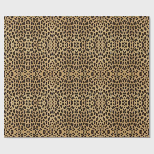 Exotic Spotted Leopard Animal Print Wrapping Paper | Zazzle