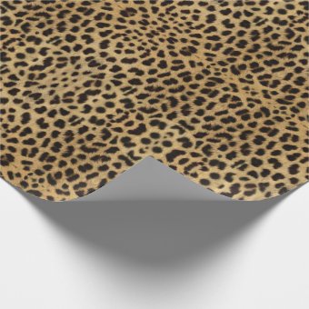 Exotic Spotted Leopard Animal Print Wrapping Paper | Zazzle