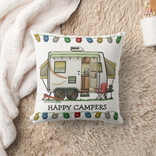 Expandable Hybred Trailer Camper Throw Pillow | Zazzle