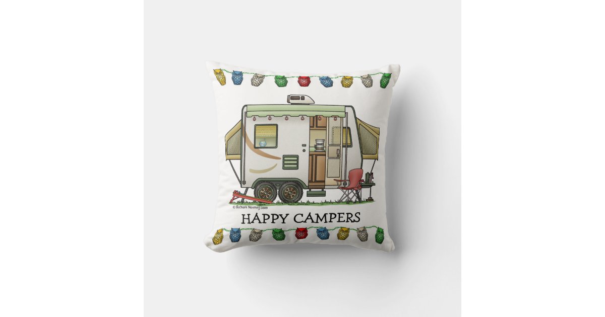 Expandable Hybred Trailer Camper Throw Pillow | Zazzle
