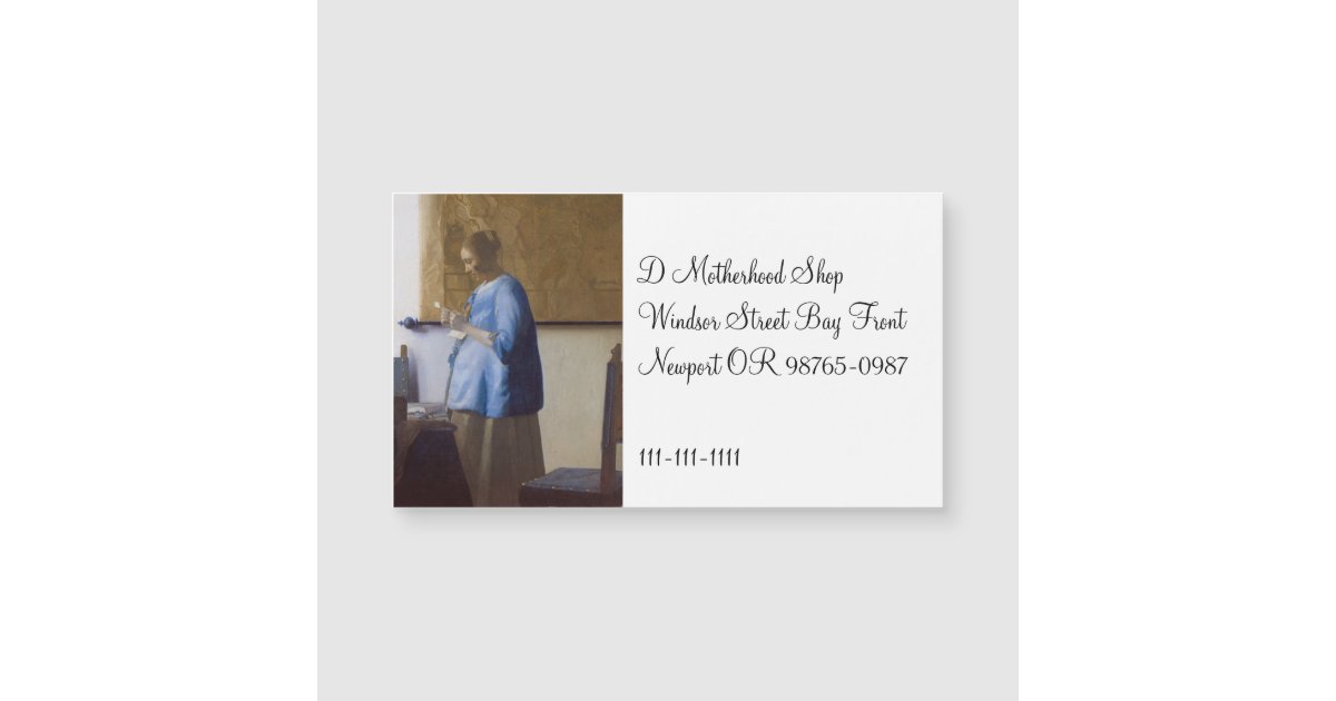 Expectant Mother Reading a Letter | Zazzle