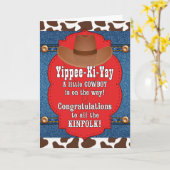 Expecting a Boy Western Cowboy Congratulations Card | Zazzle