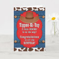 Expecting a Boy Western Cowboy Congratulations Card | Zazzle