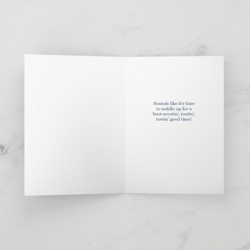 Expecting a Boy Western Cowboy Congratulations Card | Zazzle