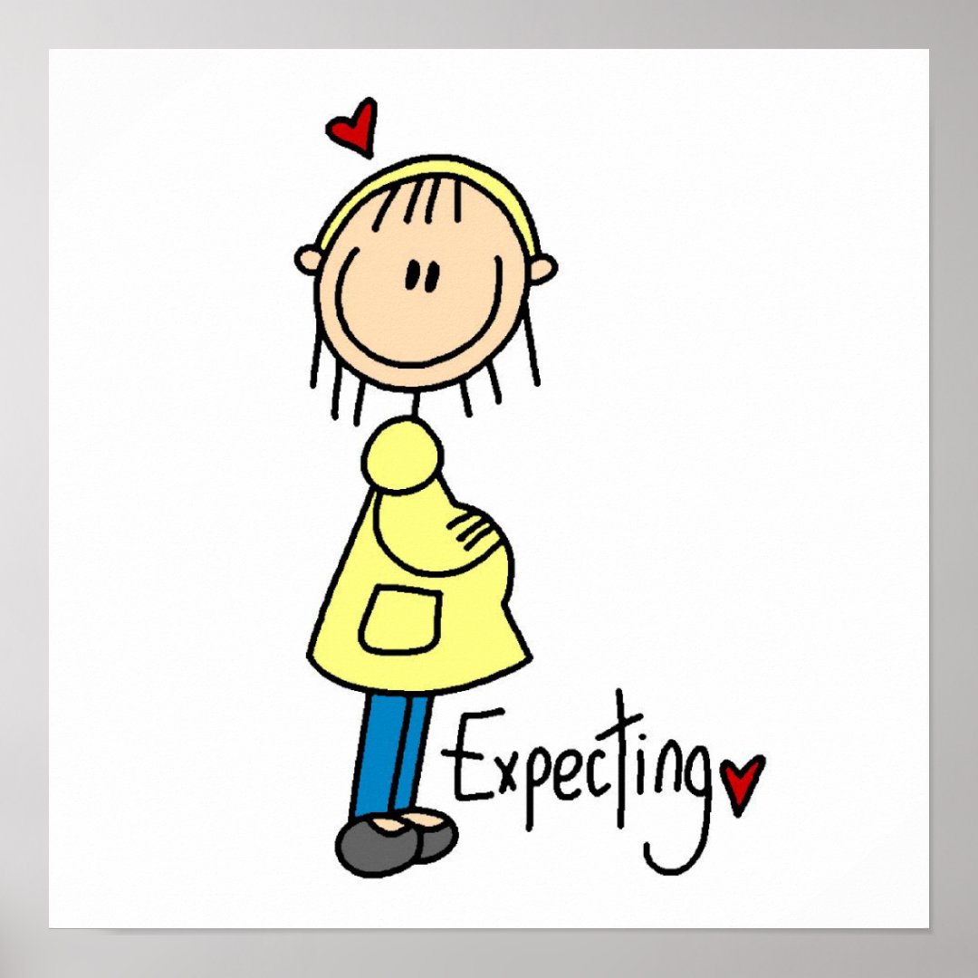 Expecting Baby T-shirts and Gifts Poster | Zazzle