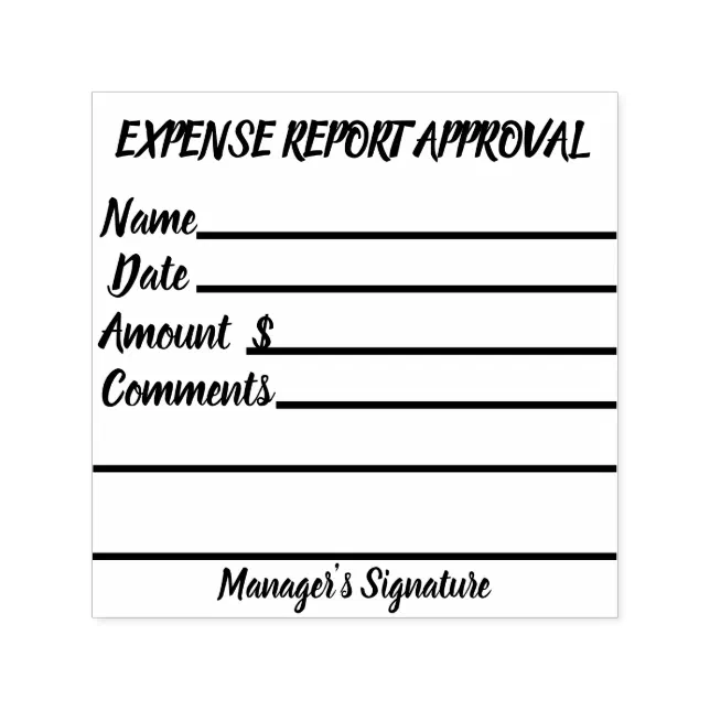 Expense Report Approval Stamp | Zazzle