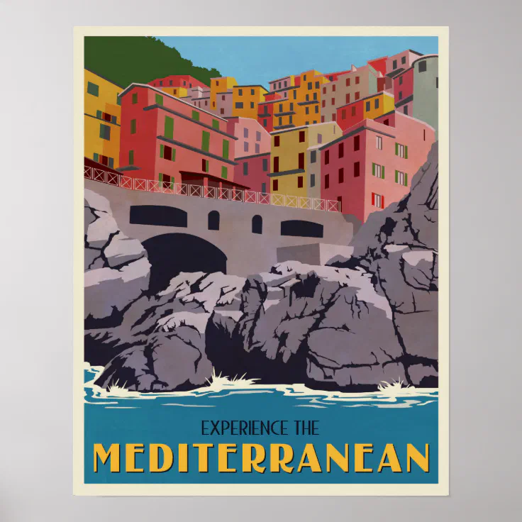 Experience the Mediterranean Poster | Zazzle