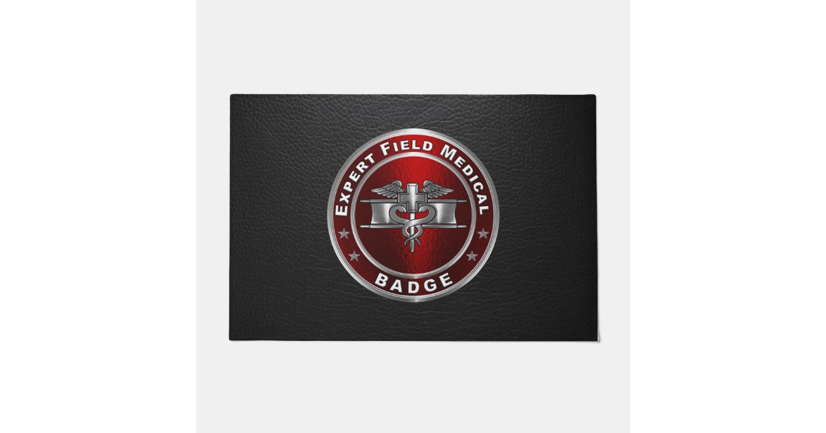 Expert Field Medical Badge (EFMB) Doormat | Zazzle