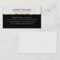 Expert Witness Business Cards | Zazzle