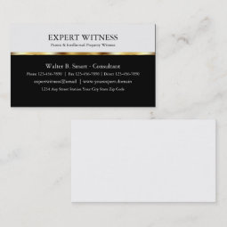 Expert Witness Business Cards | Zazzle