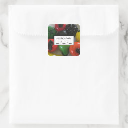expiry date (use by) food sticker | Zazzle