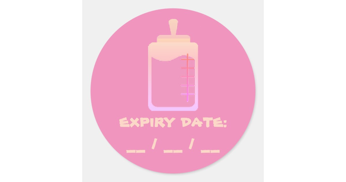 expiry date (use by) sticker | Zazzle