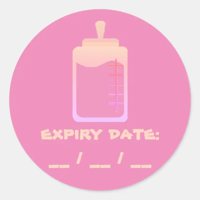 expiry date (use by) sticker | Zazzle