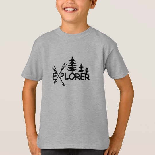 Explorer Design - Kids' Basic T-Shirt | Zazzle.com