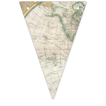 Explorer World Map Bunting Flags | Zazzle
