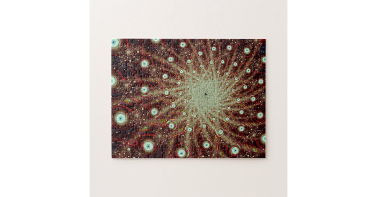 Explosion Cool Abstract Fine Fractal Art Jigsaw Puzzle | Zazzle