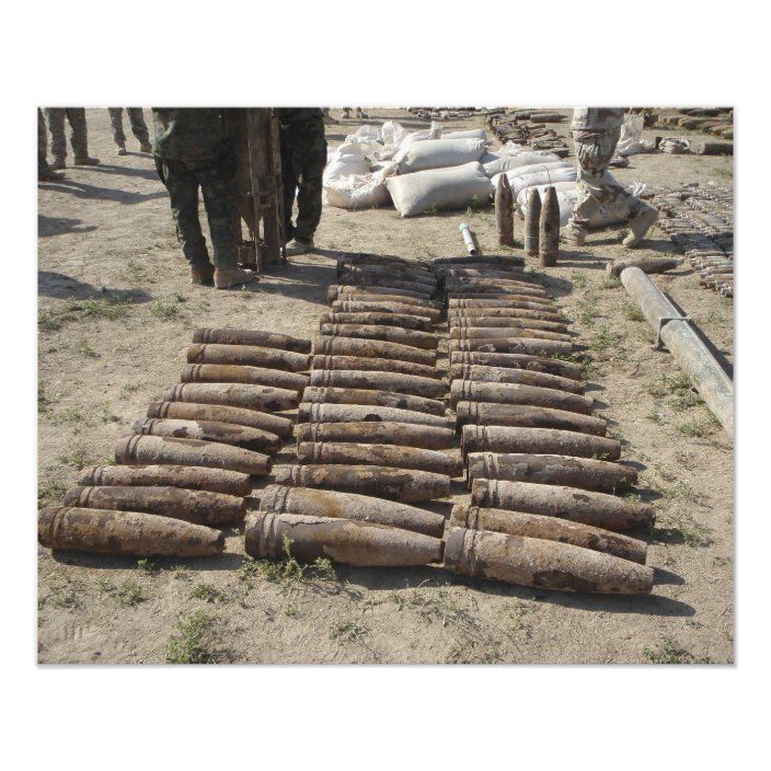 Explosive devices are identified and inventorie photo print | Zazzle.com