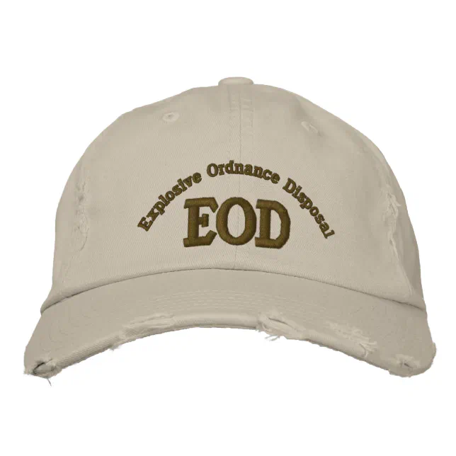 Explosive Ordnance Disposal, EOD Embroidered Baseball Cap | Zazzle