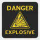 Explosive Warning Sign Sticker | Zazzle