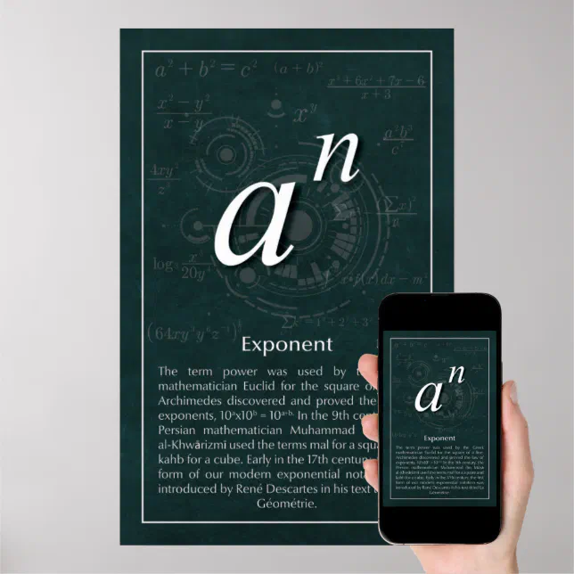 Exponent Poster | Zazzle
