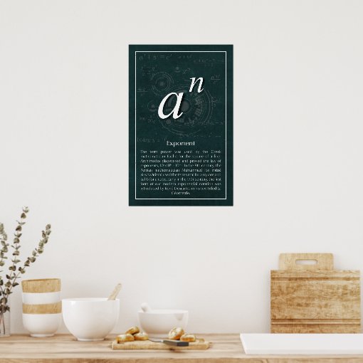 Exponent Poster | Zazzle