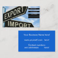 Export Import business card | Zazzle