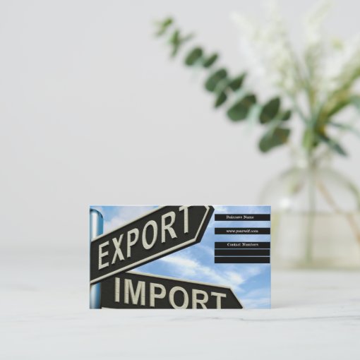 Export Import business card | Zazzle