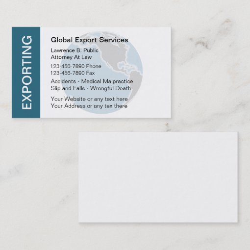 Exporting Business Cards | Zazzle