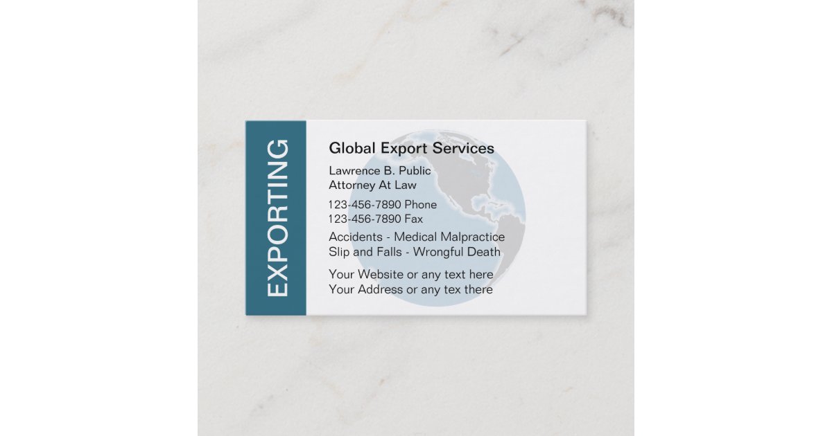 Exporting Business Cards | Zazzle