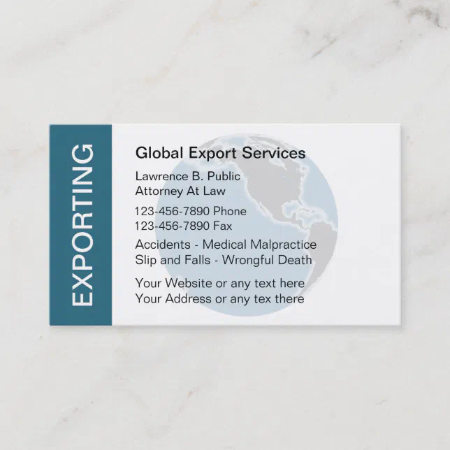 Exporting Business Cards | Zazzle