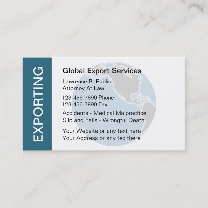 Exporting Business Cards | Zazzle