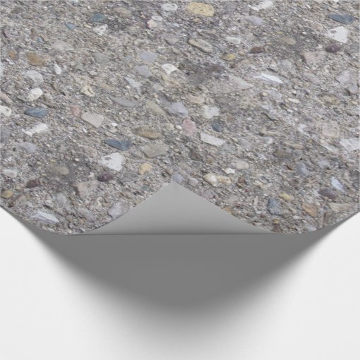 Exposed Aggregate (printed, not made of concrete) Wrapping Paper | Zazzle