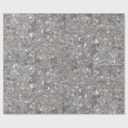 Exposed Aggregate (printed, not made of concrete) Wrapping Paper | Zazzle