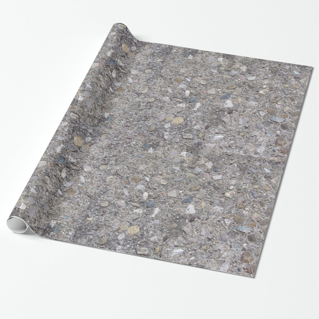 Exposed Aggregate (printed, not made of concrete) Wrapping Paper | Zazzle