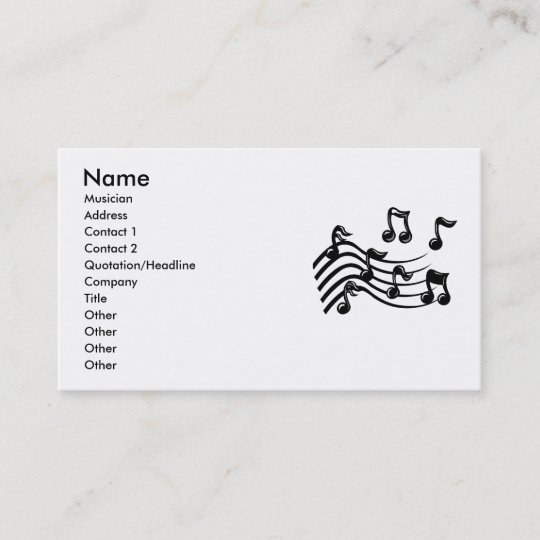 Jazz Band Business Cards | Zazzle.com