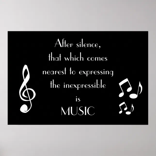 Expressing the Inexpressible Music Poster | Zazzle