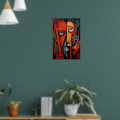 Expressionism Faces Art Poster | Zazzle