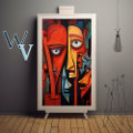 Expressionism Faces Art Poster | Zazzle
